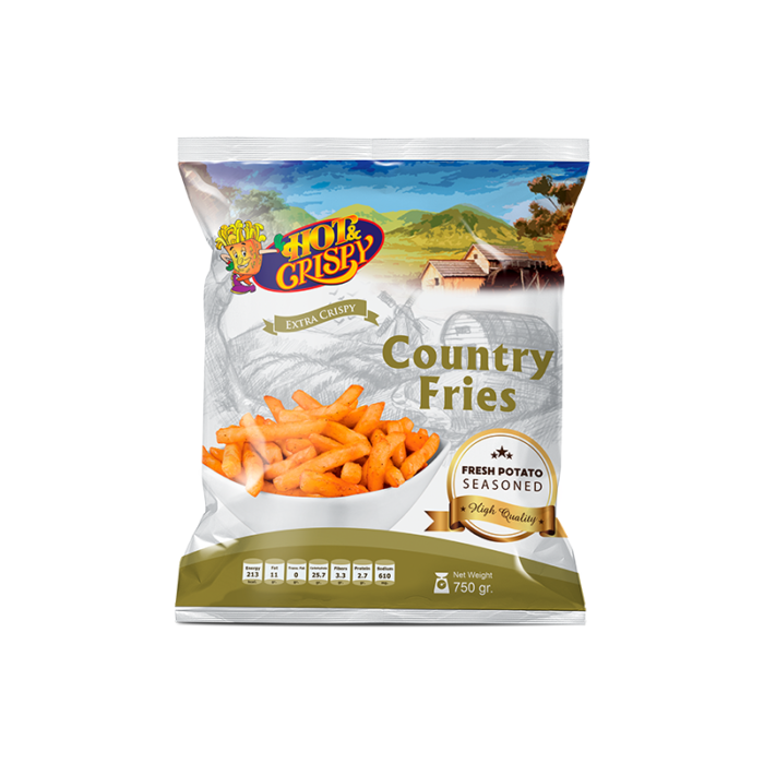 Hot & Crispy 10 x 10 Country Fries - IFCG